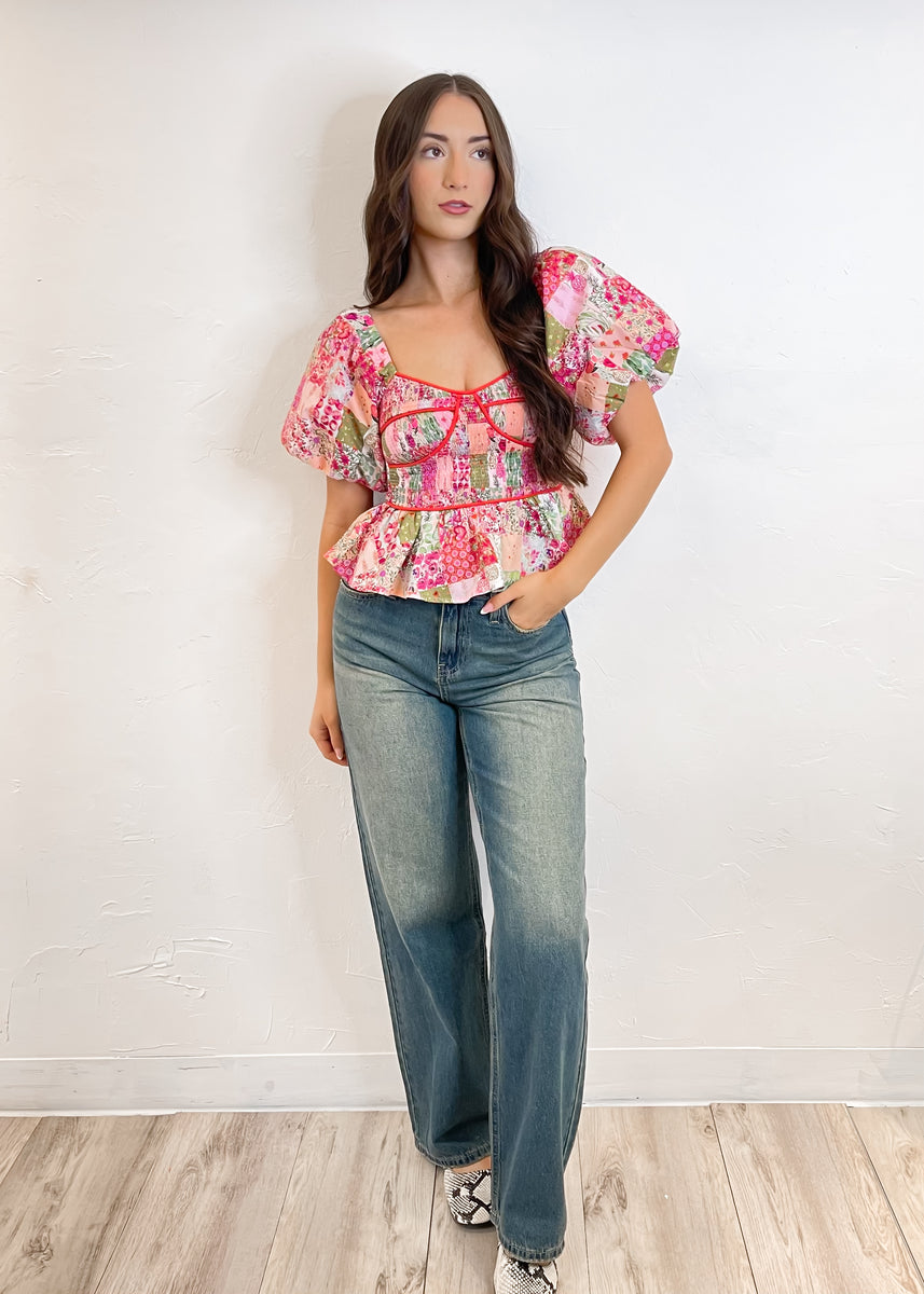 Strut & Bolt May Showers Smocked Top – shopbellabird